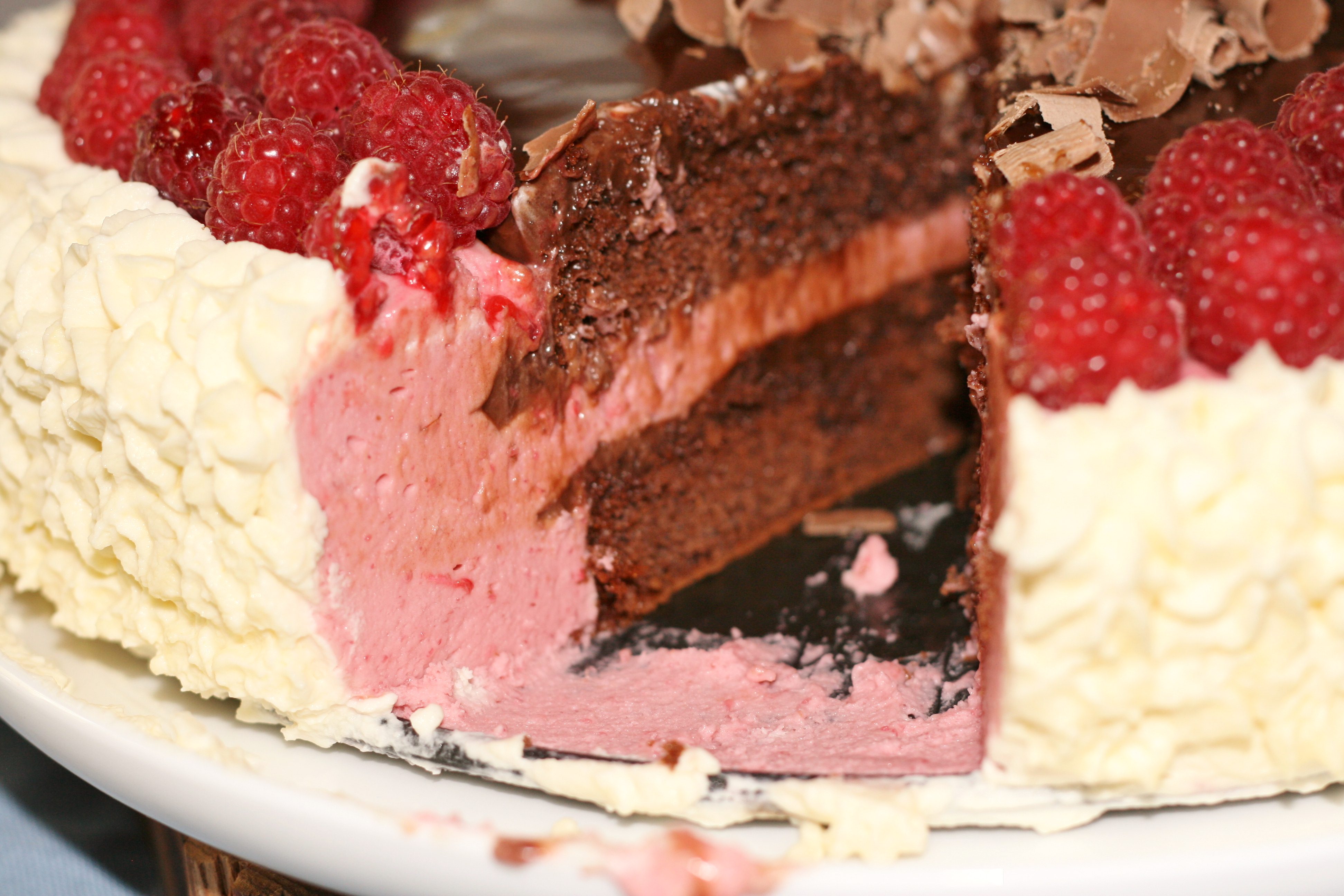Chocolate Chambord Bavarian Cake | DemeterG.com