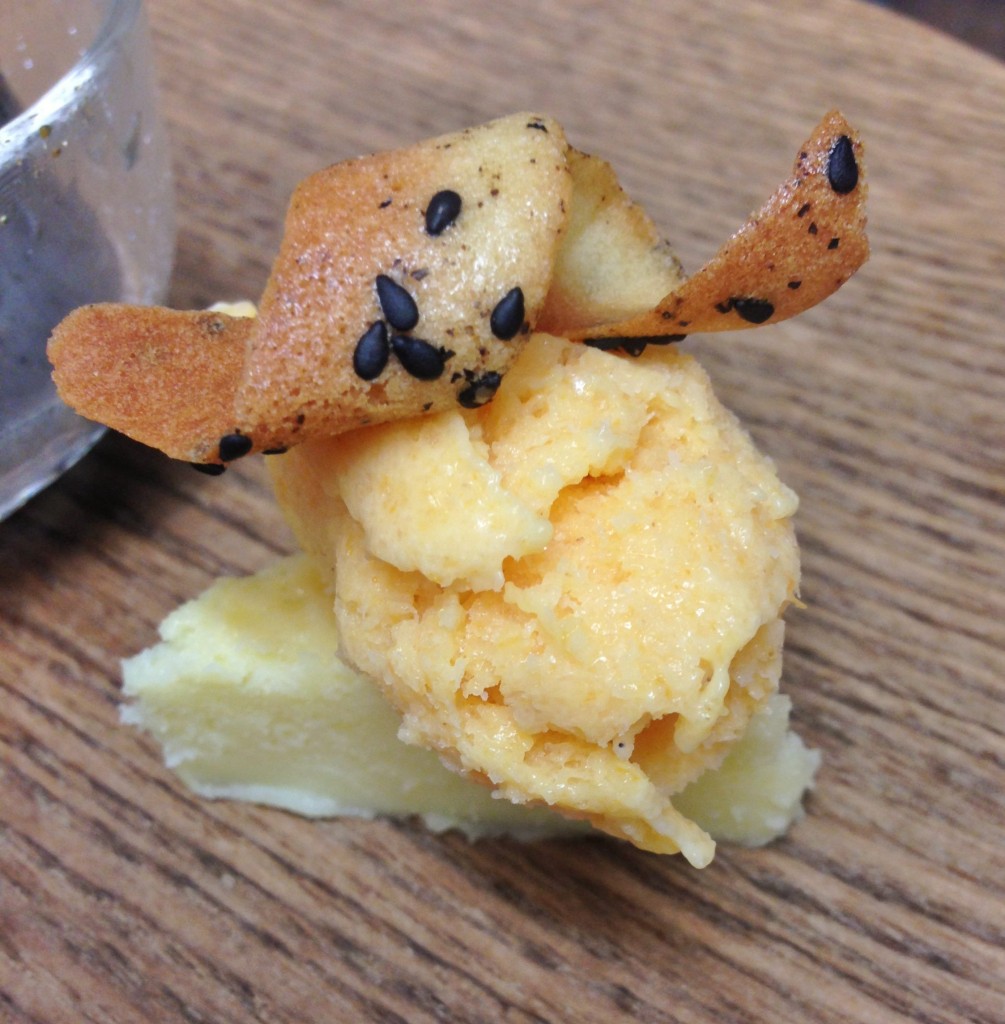 Lemon Pudding with Ginger and Black Pepper Tuile | DemeterG.com