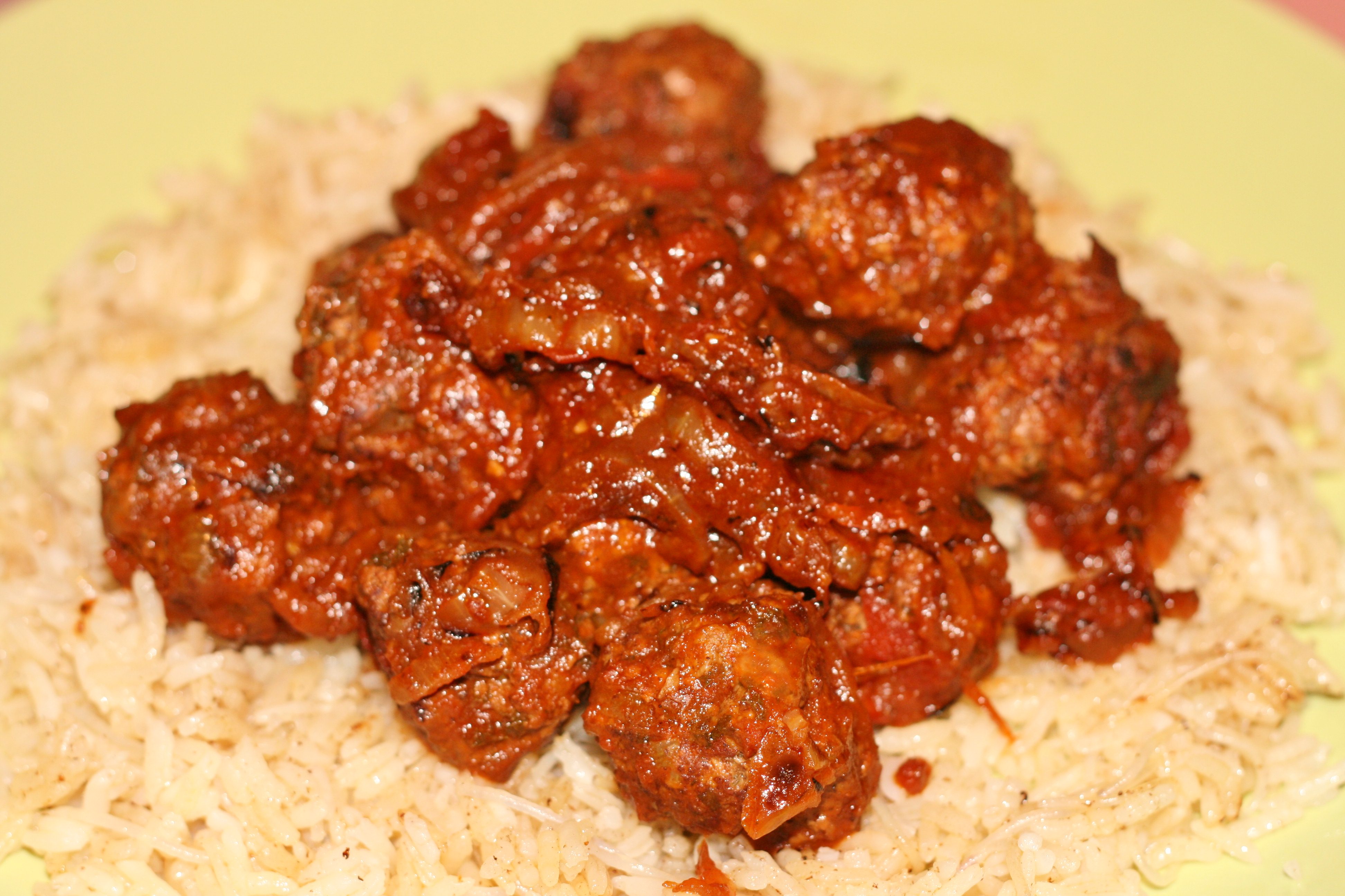 Koftas in Tomato Sauce with Vermicelli Rice | DemeterG.com